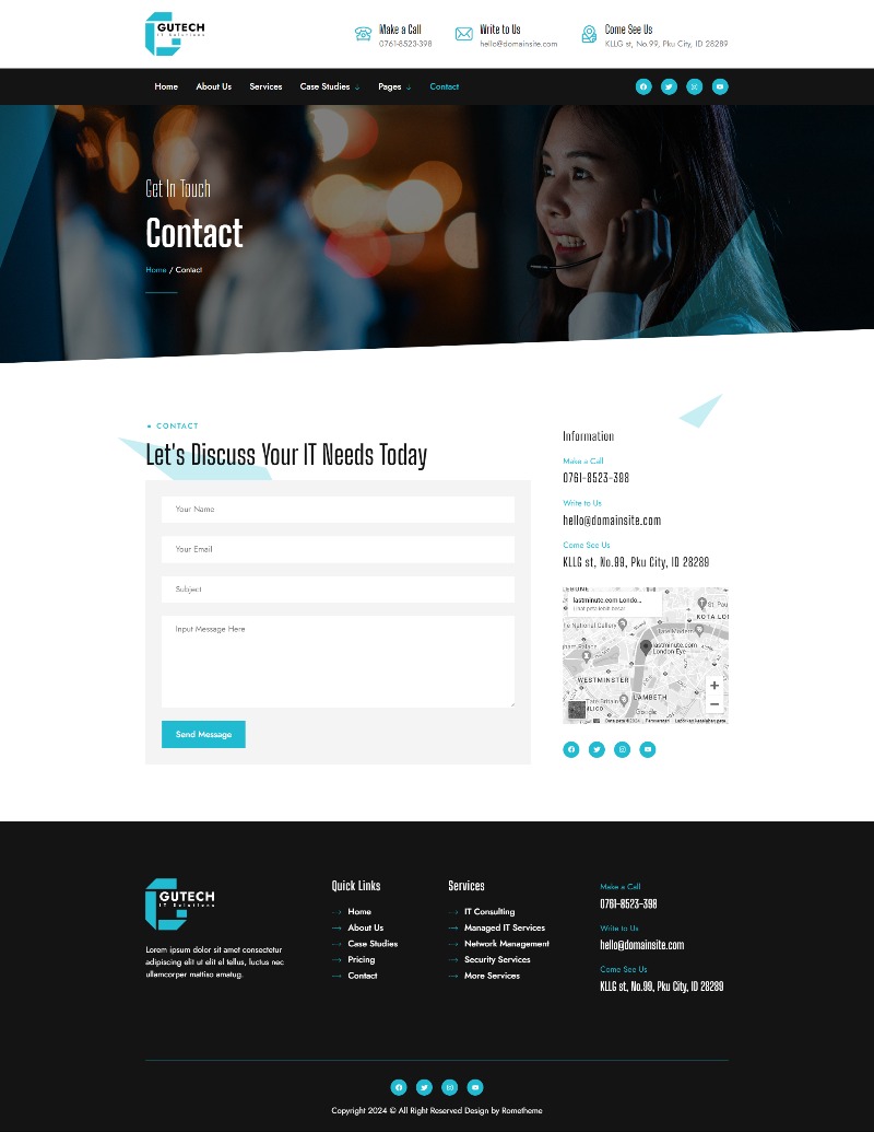 Gutech - IT Solutions Elementor Template Kit by Rometheme | ThemeForest